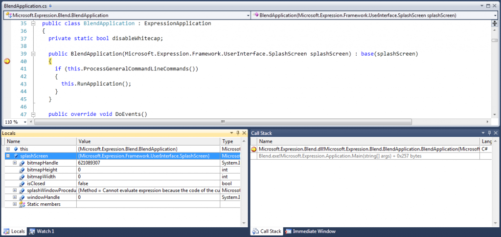 Using Reflector to debug a .Net app in Visual Studio without the ...